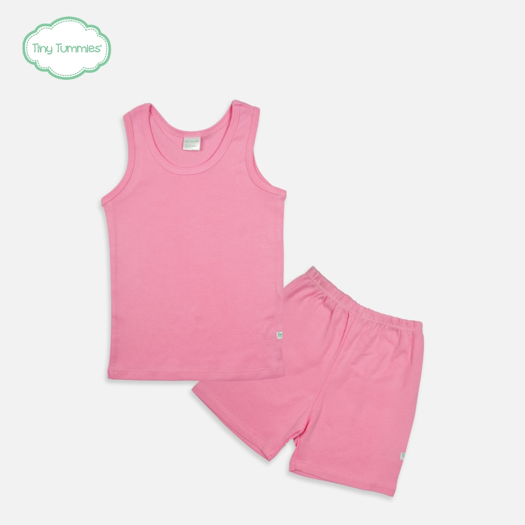 Tiny Tummies Pink Sando With Short Set- (SDS- 6072 A -LC) | Shopee ...