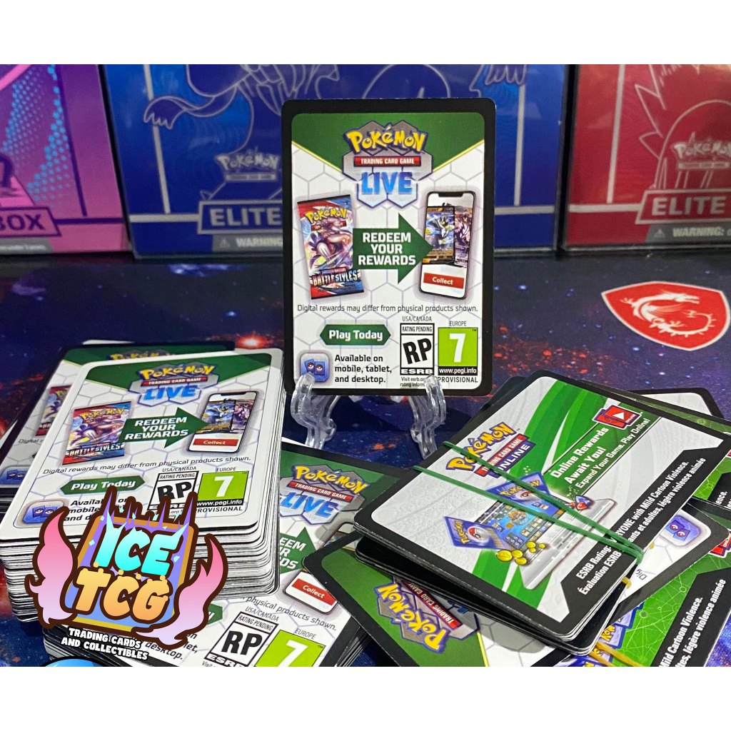 [Read Description] Code Cards for Pokemon TCG Live (Up to Prismatic ...
