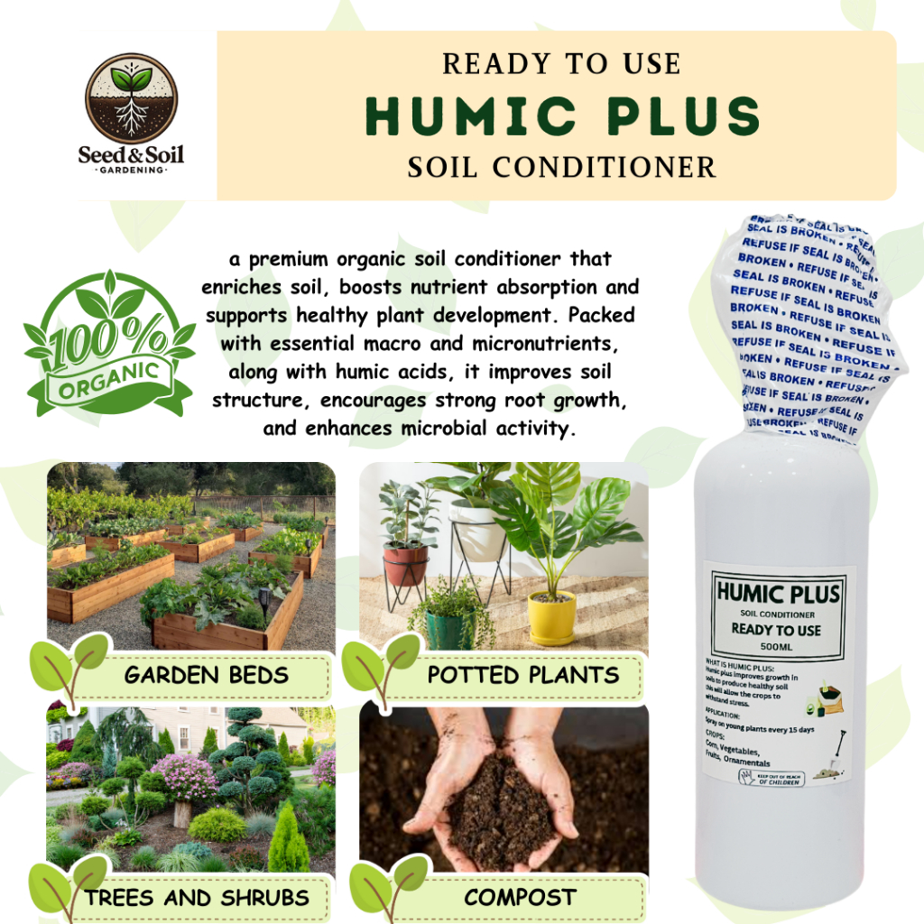 HUMIC PLUS - ORGANIC SOIL CONDITIONER 500ML | Shopee Philippines