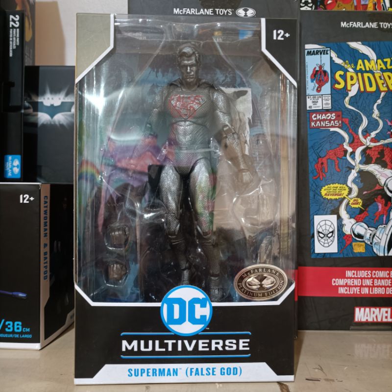 McFarlane DC MULTIVERSE 7IN SUPERMAN False God Platinum Edition BvS CHASE Batman v Superman ...