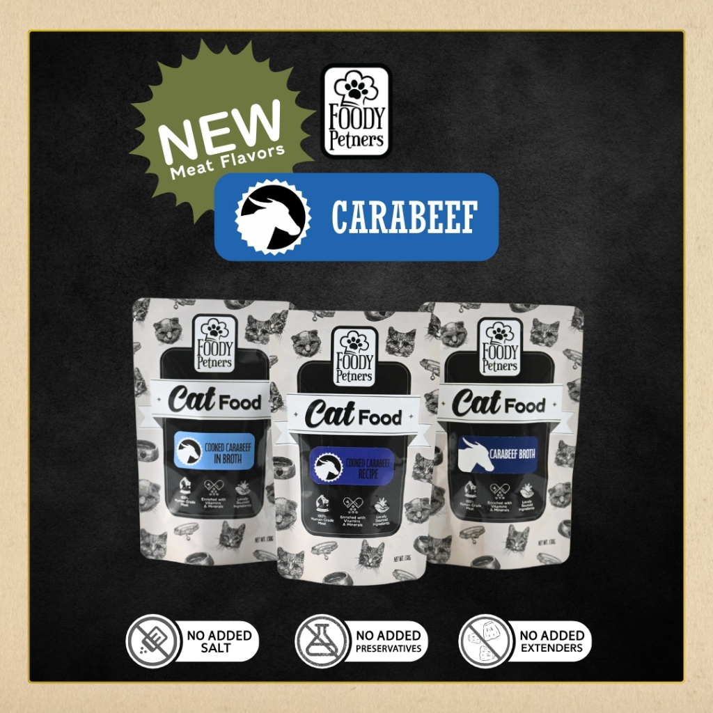 FOODY PETNERS - Carabeef Meat and/or Broth 130 grams (Cooked, Wet, CAT ...