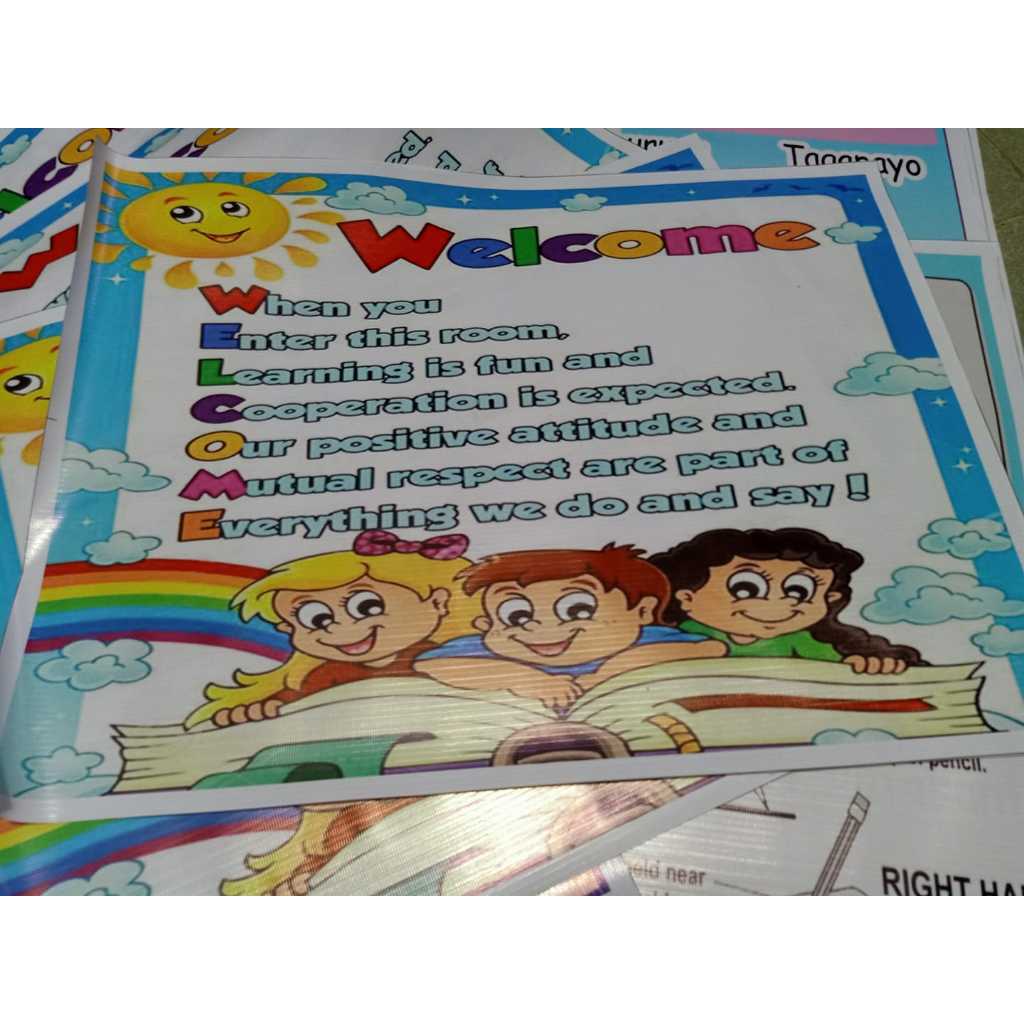 Welcome Chart for School Decorations | Shopee Philippines