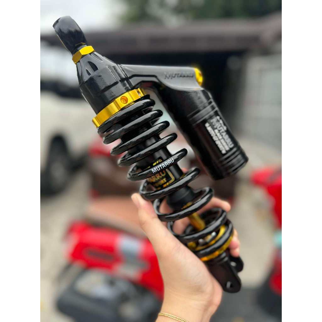 MUTARRU SHOCK V1 MOTOGP BLACK SERIES ADJUSTABLE HEIGHT AND SPRING ...