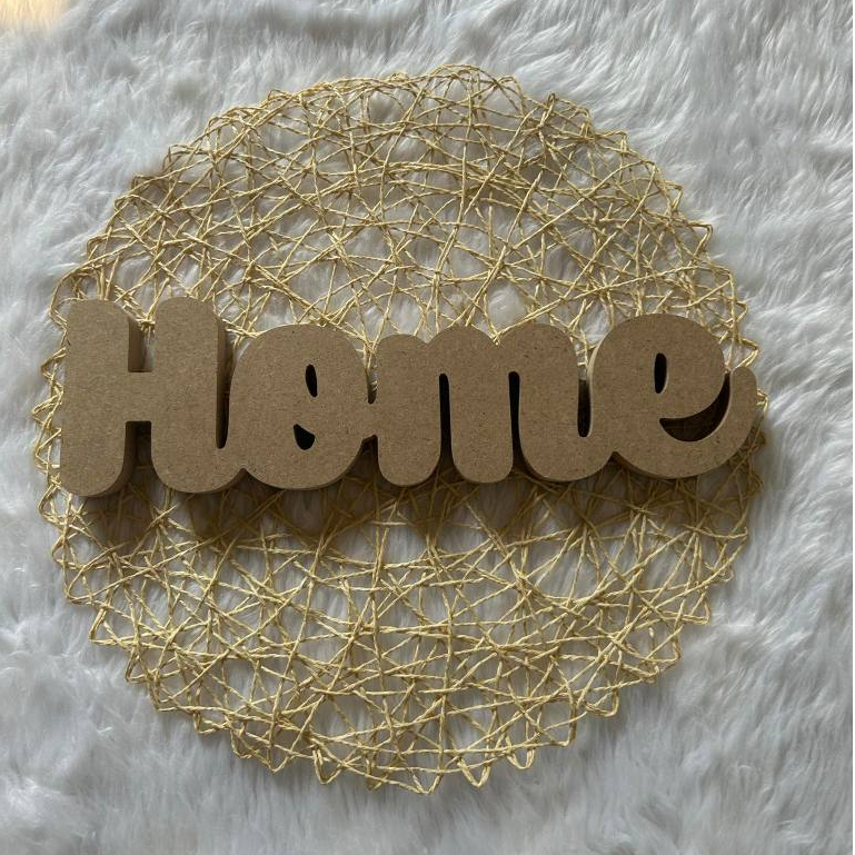Home sign decor mdf letters standee centerpieces table sign wall art ...