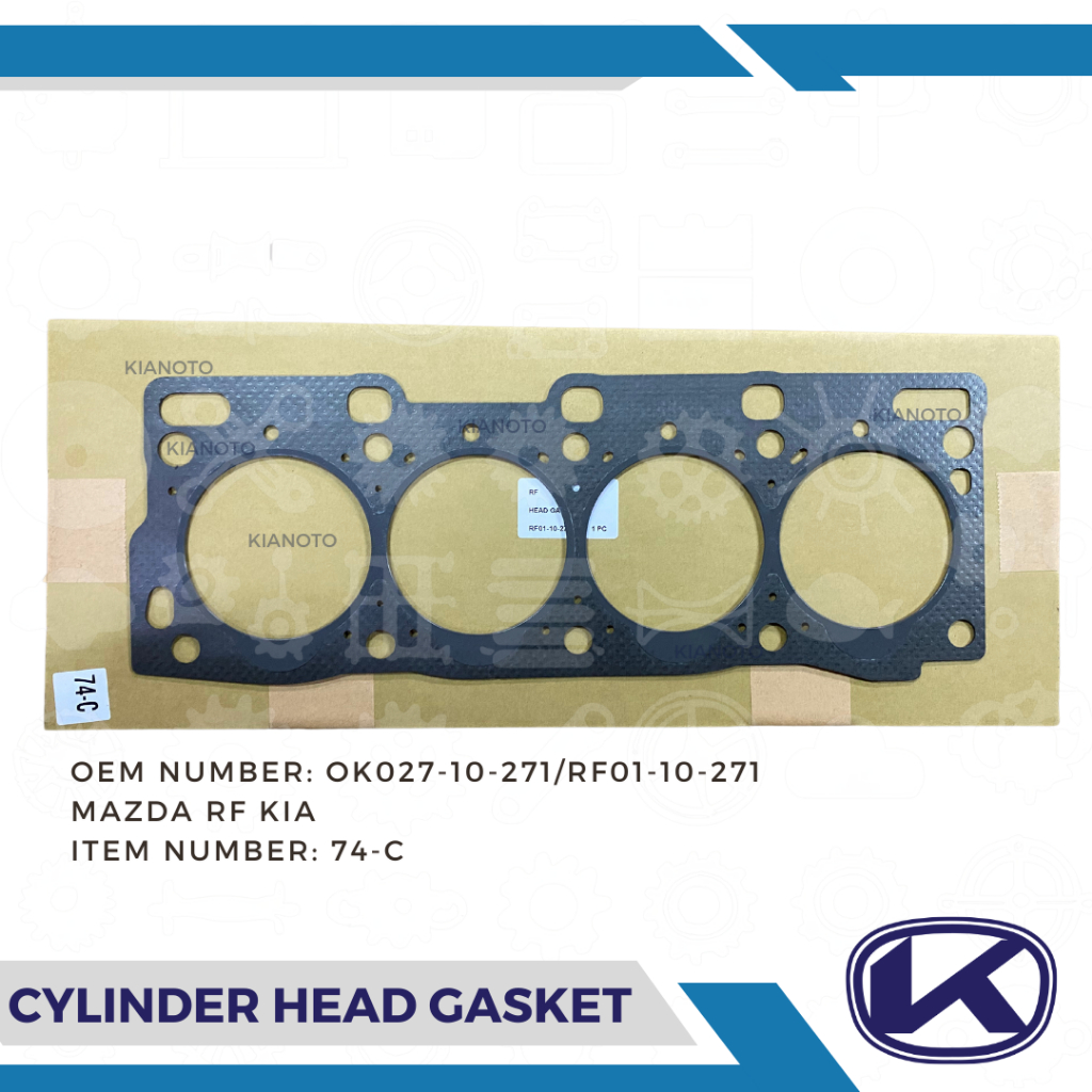 CYLINDER HEAD GASKET #74 MAZDA RF KIA (#74) OK027-10-271/RF01-10-271 ...