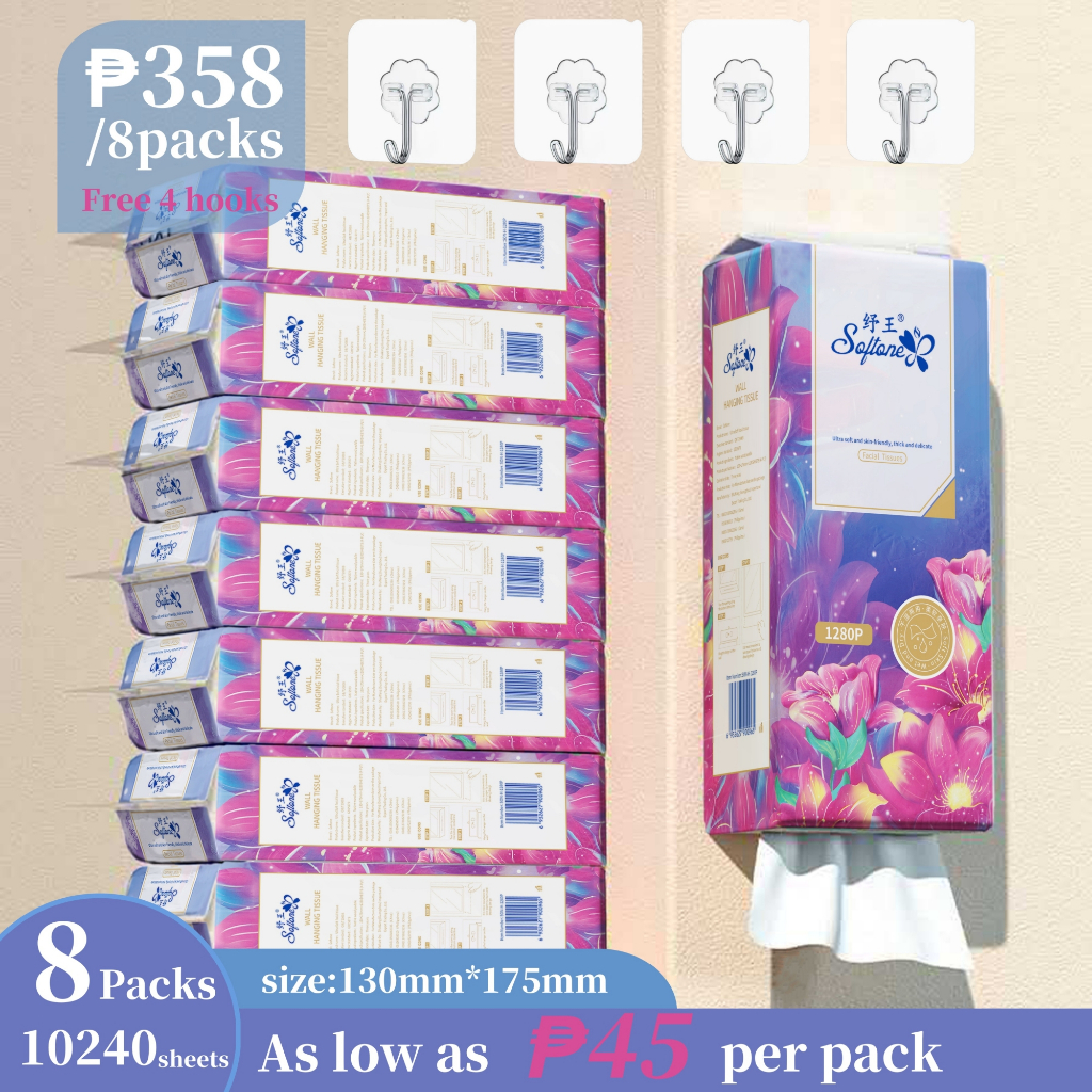 Facial Tissue Bathroom Tissue Tissue Paper Wall Mounted Hanging Tissue ...