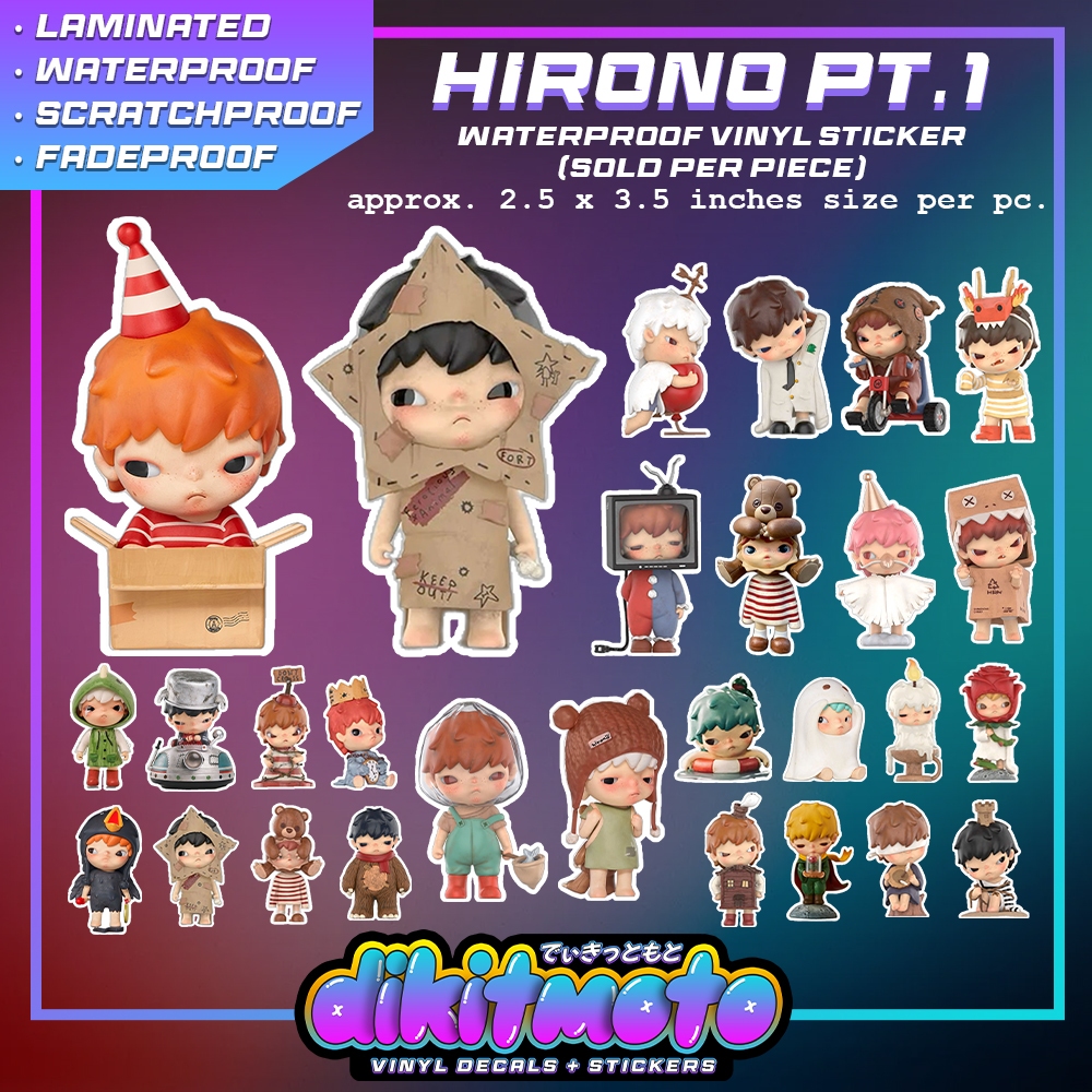 [dikitmoto] HIRONO Part 1 Waterproof Vinyl Stickers SOLD PER PIECE ...