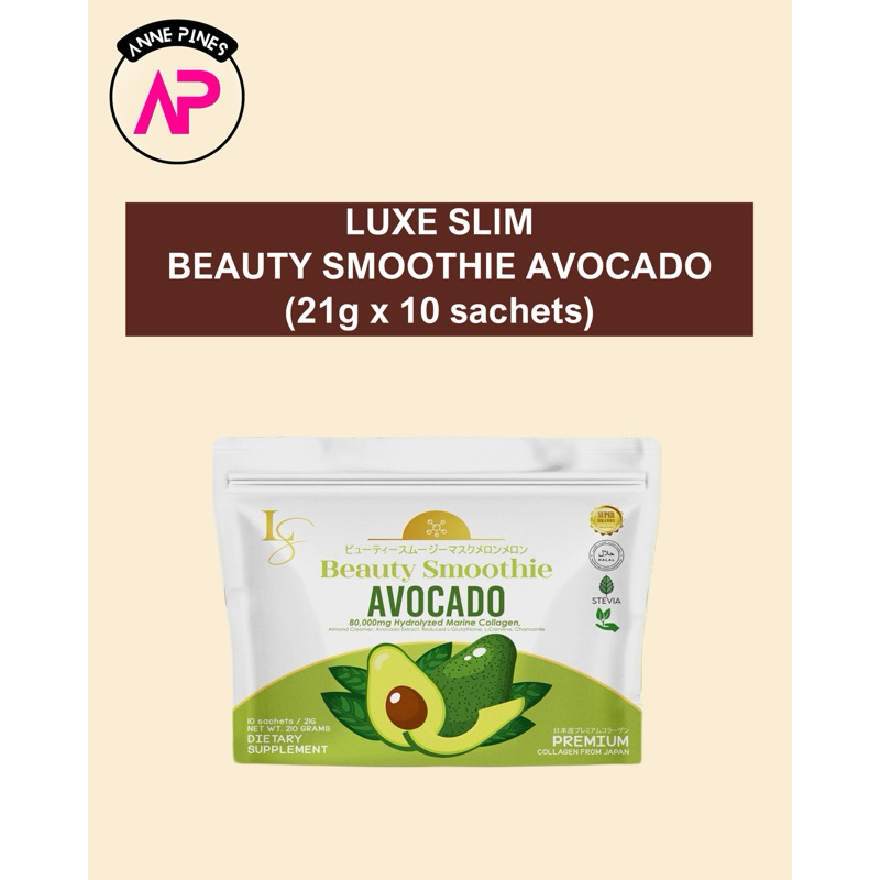 Luxe Slim Beauty Smoothie Avocado (21g x 10 sachets) | Shopee Philippines