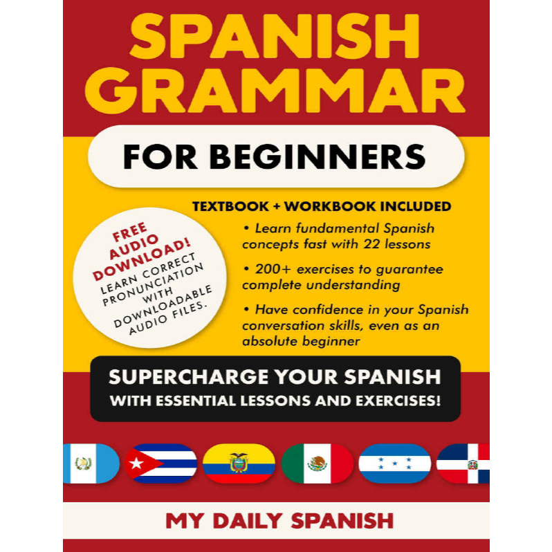 Spanish Grammar for Beginners Textbook + Workbook | Coilbind | Shopee ...