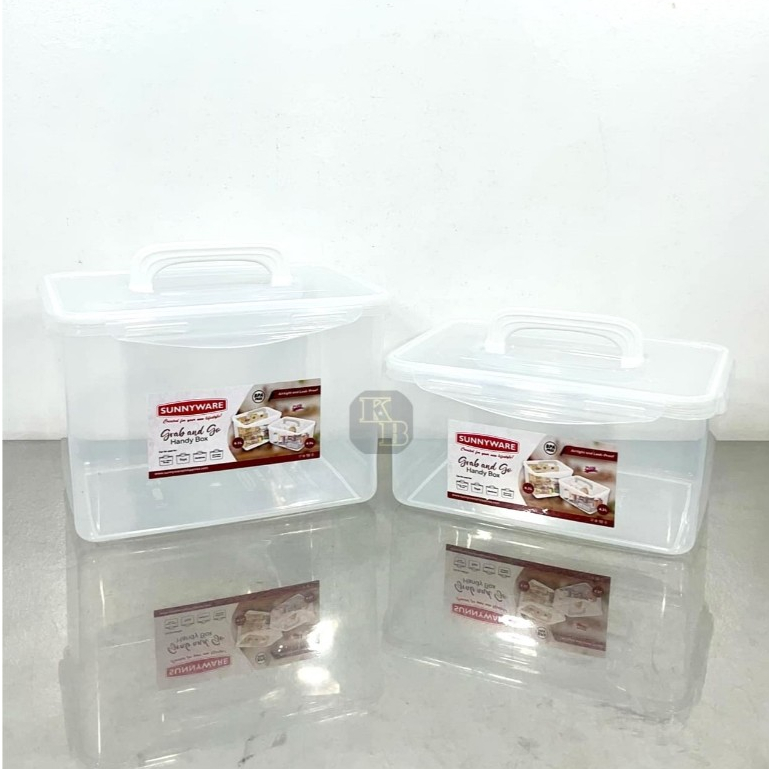 Grab and Go Tranparent Handy Box Sunnyware Airtight and Leak -Proof (2 ...