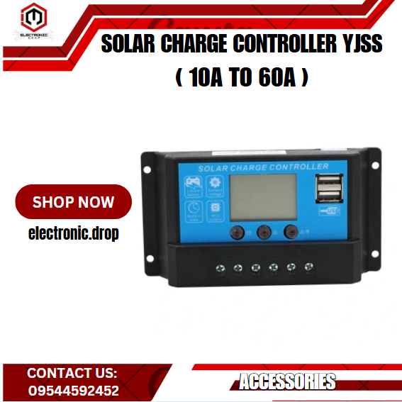 SOLAR CHARGE CONTROLLER YJSS 10A 20A 30A 40A 50A 60A 12/24V LCD DISPLAY | Shopee Philippines