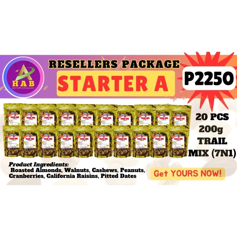 RESELLER'S PACKAGE - STARTER A (20PCS 200G 7-IN-1 in stand pouch ...