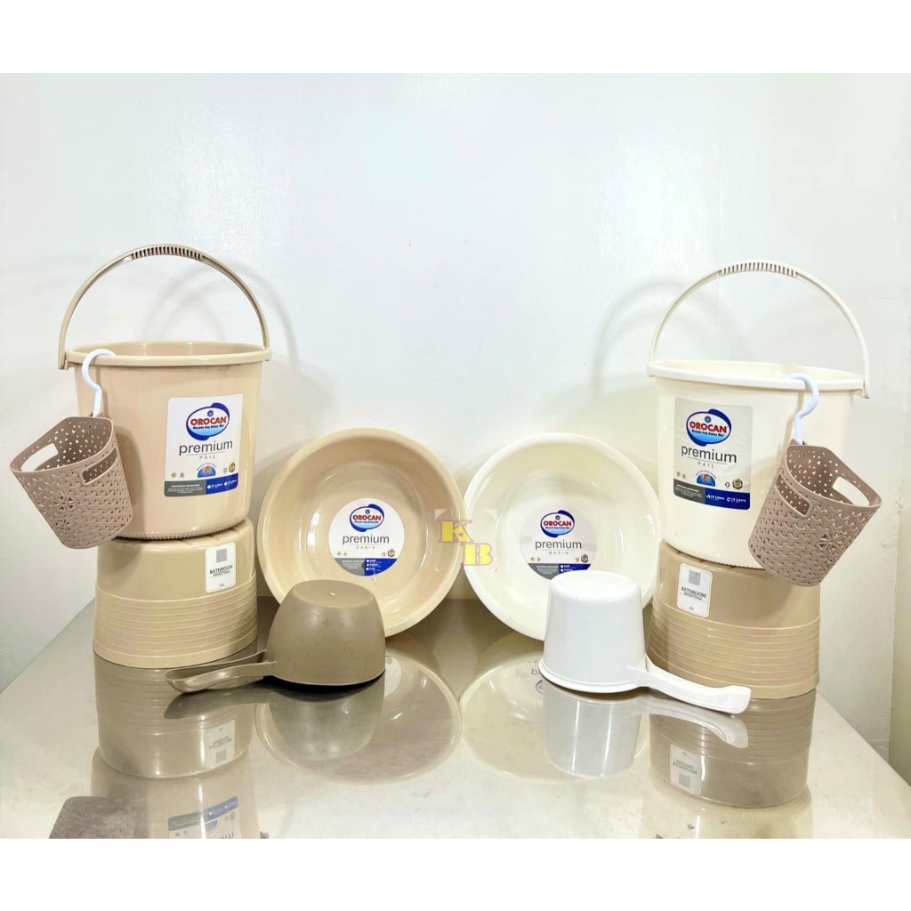 All in 1 Laudry Set Essential /Set of Pail, Basin, Stool and Dipper ...