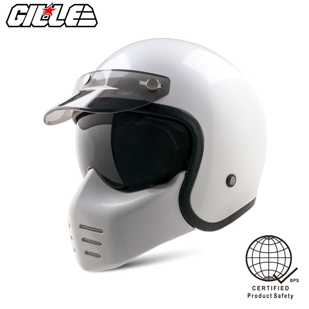 GILLE OP12 Venery Mono Color Full Face Convertible Type Motorcycle ...