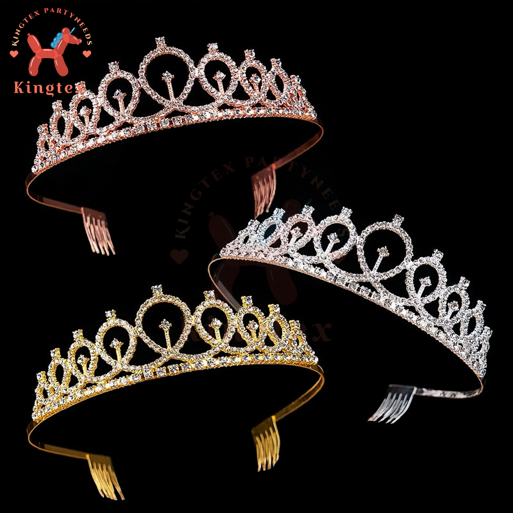 Crown crystal Tiara with Combs Girl Bridal Headband Birthday Wedding ...