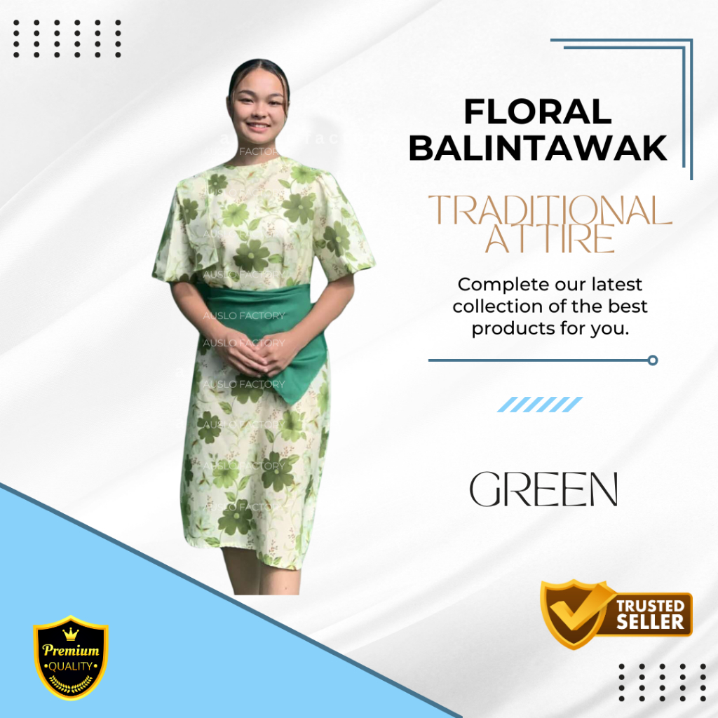 Auslofactory Three Filipino Traditional Attire Filiniana Balinatawak ...