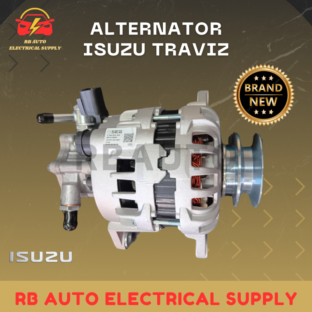 ALTERNATOR ISUZU TRAVIZ 14V 100A 8975129091 | Shopee Philippines