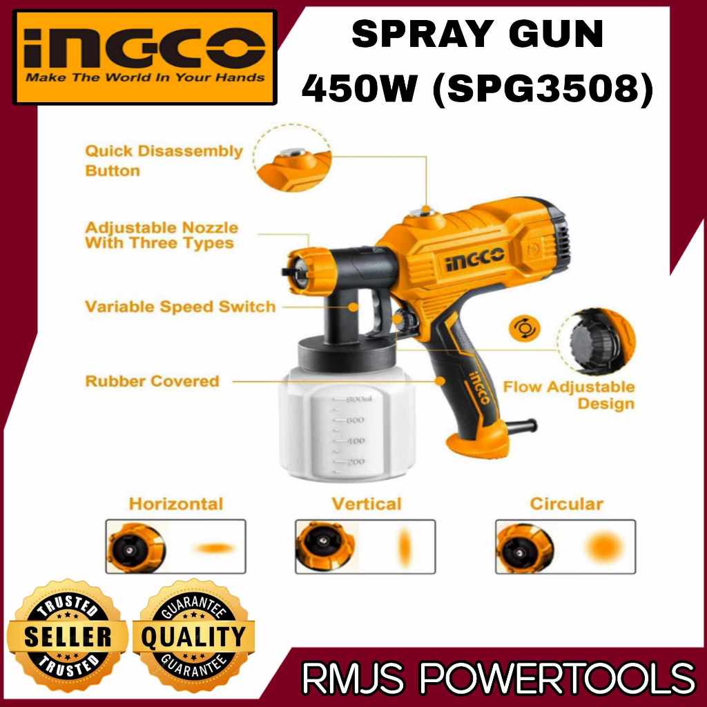 INGCO Spray Gun 450W (SPG3508) | Shopee Philippines