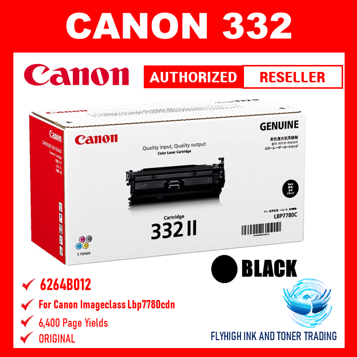 Canon 332 Black Original Toner Cartridge | Shopee Philippines