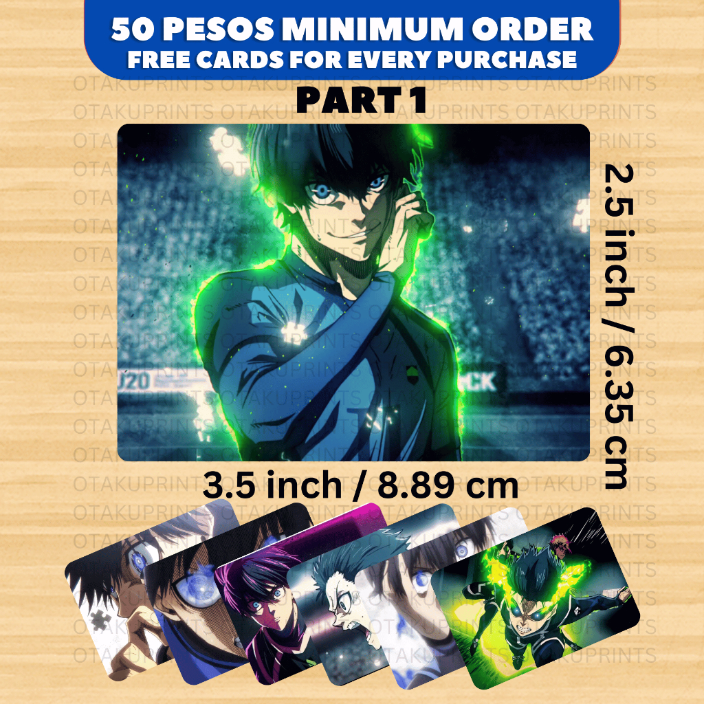Blue Lock - Photocards PART 1 [SNIPS] - [SOLD PER PIECE] | Shopee ...