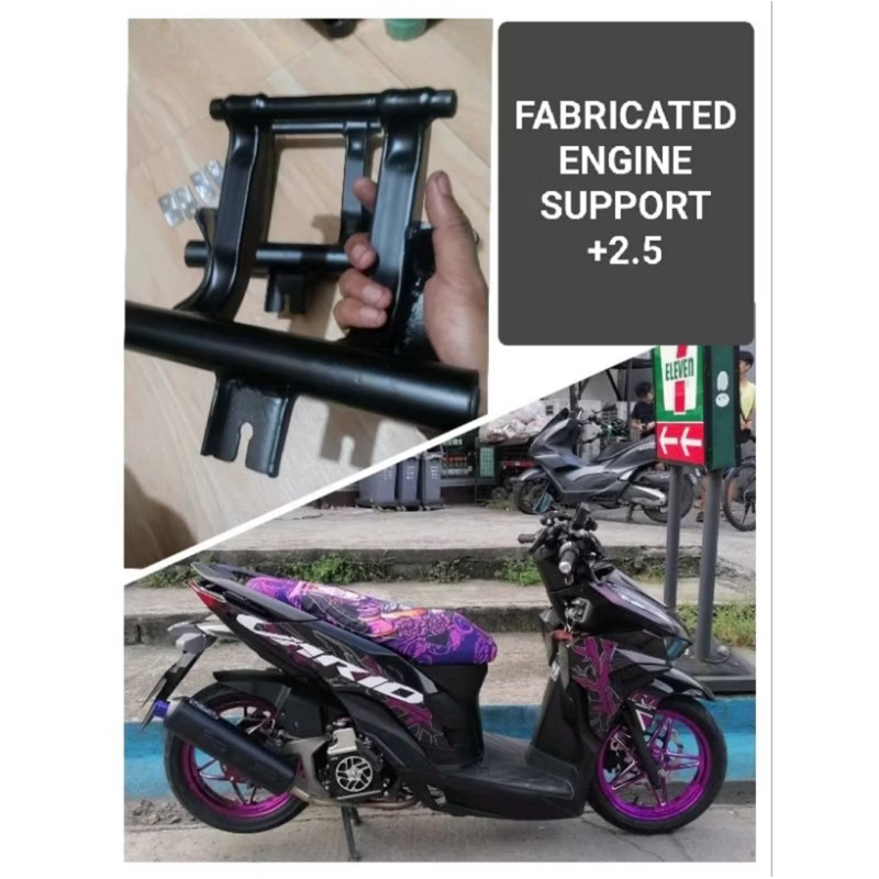 HONDA CLICK V1 V2 V3 V4 Fabricated Engine Support +2/+2.5 ( Honda Click ...