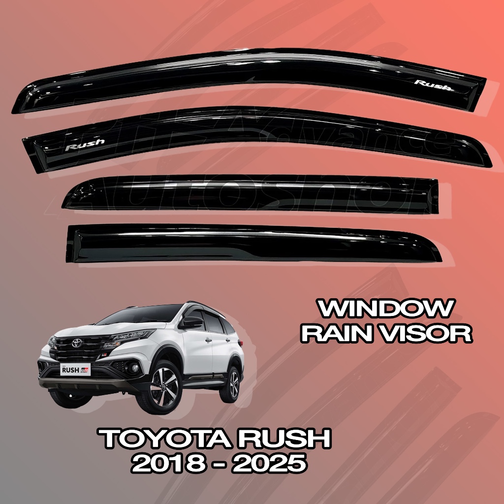 Toyota Rush 2018 - 2025 Window Door Rain Visor | Shopee Philippines