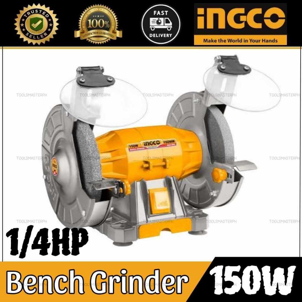 Ingco Bench Grinder 6" 1/4HP (BG61502-5P) | Shopee Philippines