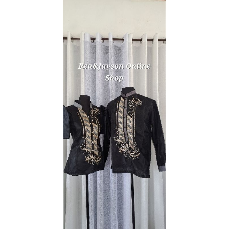Colored Barong & Filipiñiana Blouse Couple Set | Shopee Philippines