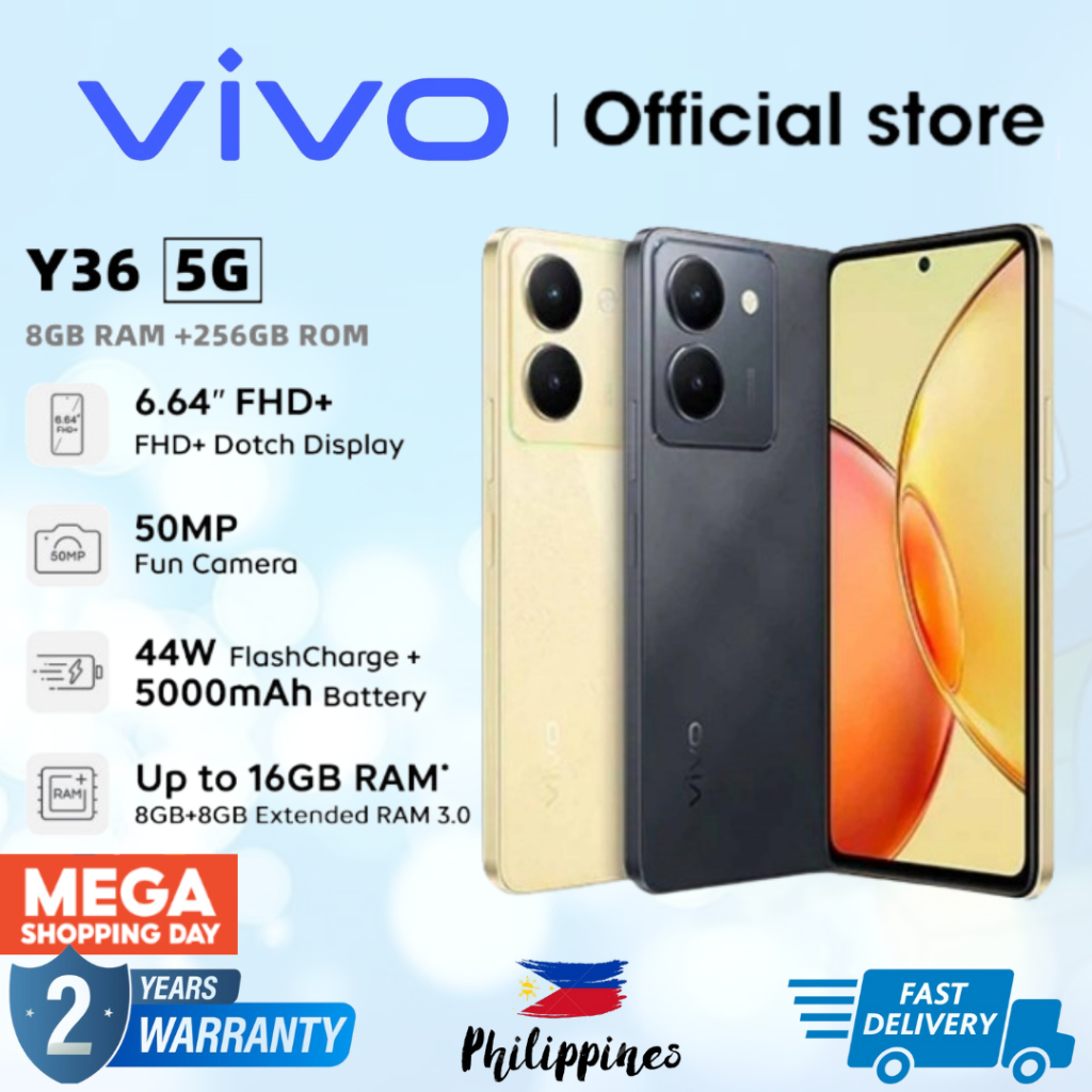 Y36 Pro 5G Cellphone 8GB RAM 256GB ROM Mobiles LG 44W Fast Charge 5000mAh Battery Smartphone ...