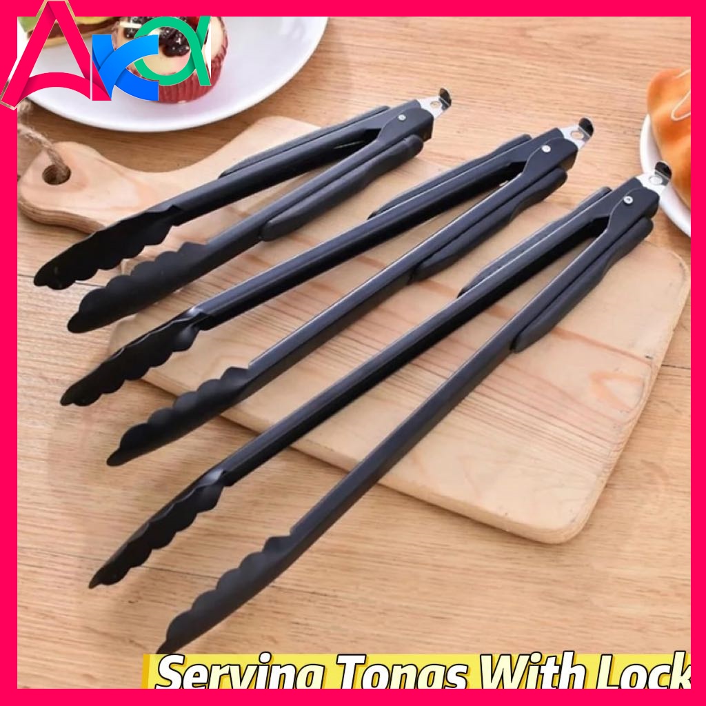 Large food tong for bread tong for cooking thong for kitchen barbecue ...