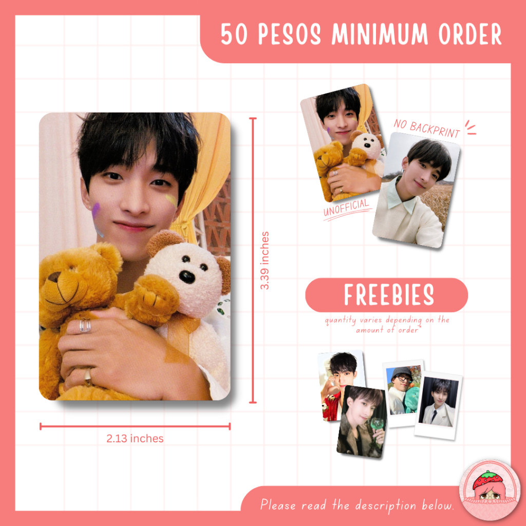 DK DOKYEOM FACE THE SUN FTS TEDDY BEAR PC PHOTOCARD UNOFFICIAL FANMADE ...