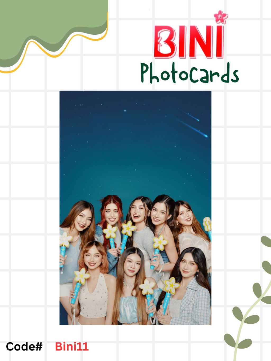 Bini Photocards Collection Light Stick (Fan Made) | Shopee Philippines