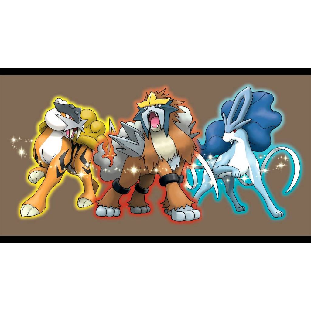 Raikou , Entei & Suicune (LEGENDARY BEASTS) Pokemon Cards TCG | Shopee ...