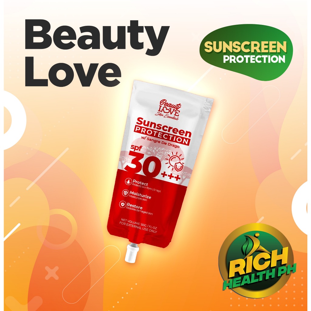 BEAUTY LOVE SUNSCREEN PROTECTION with Sangre De Drago SPF30 50grams ...