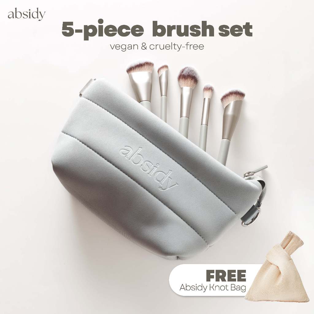 Absidy 5pc Brush Set w/ FREE Cocoon Bag and Knot Bag | Shopee Philippines