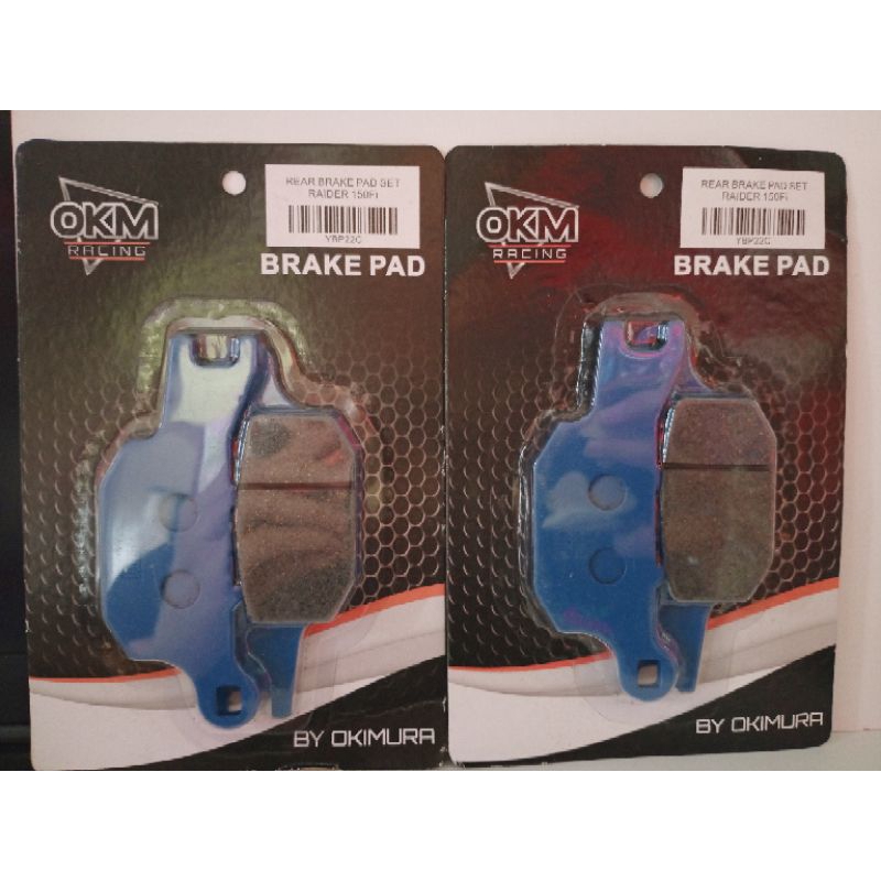 OKM Racing Rear Brake Pad Set Raider Fi 150 (1 Set Pack) | Shopee ...