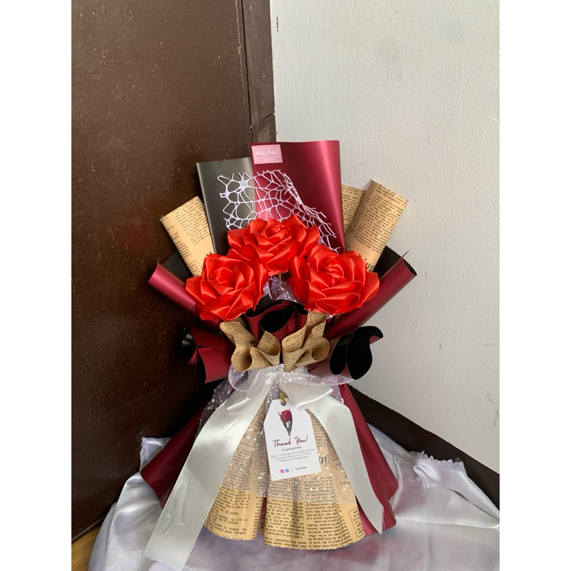 3pcs FLOWER BOUQUET | 2 DAYS SHIPMENT | Petals Perfect | Shopee Philippines