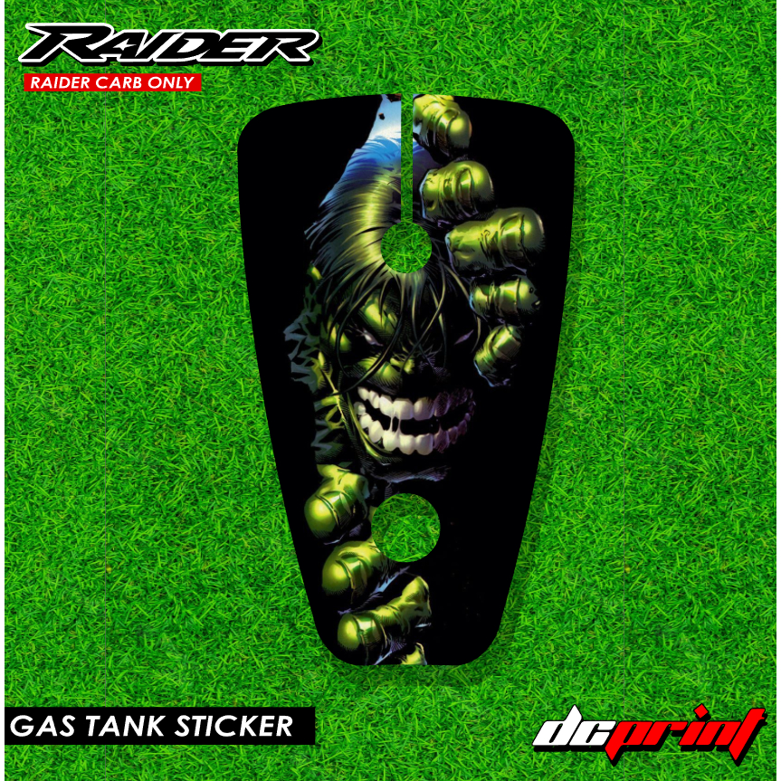 raider carb gastank sticker decals fully laminated waterproof | Shopee ...