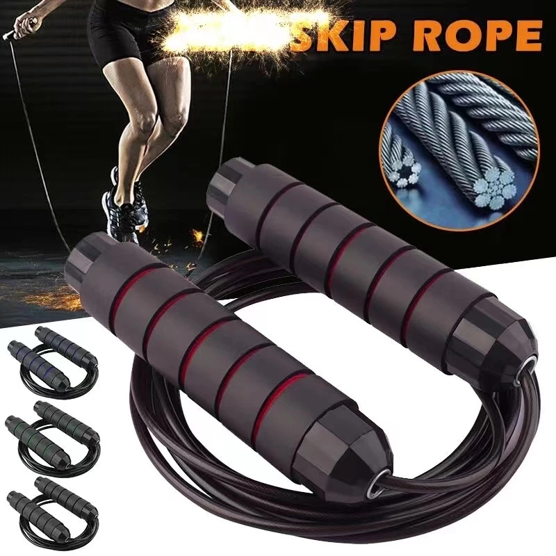 Skipping Rope Tangle-Free with Ball Bearings Rapid Speed jumping Jump ...