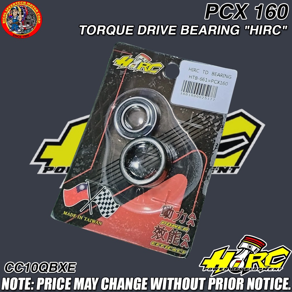 PCX 160 TORQUE DRIVE BEARING "HIRC" (CC10QBXE) | Shopee Philippines