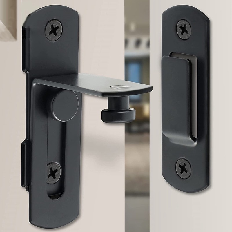 90 Degree Hasp Latches Stainless Steel Sliding Barn Door Chain Locks ...