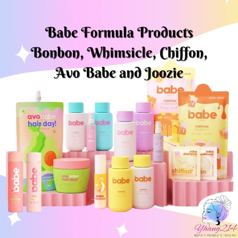 Babe Formula Hair Care Products (Bonbon, Whimsicle, Chiffon, Avo Babe ...