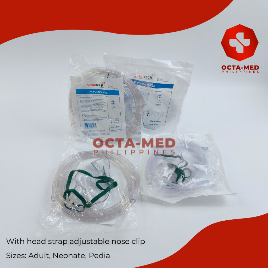 Oxygen Mask Neonate/Pedia/Adult | SURGITECH Wholesale | Shopee Philippines