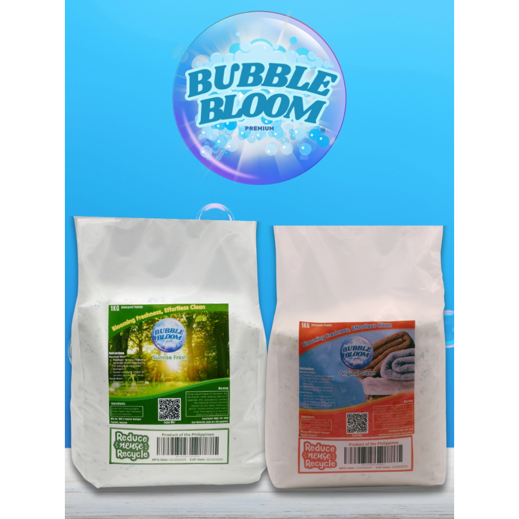 Bubble Bloom - Premium Detergent Powder | Shopee Philippines