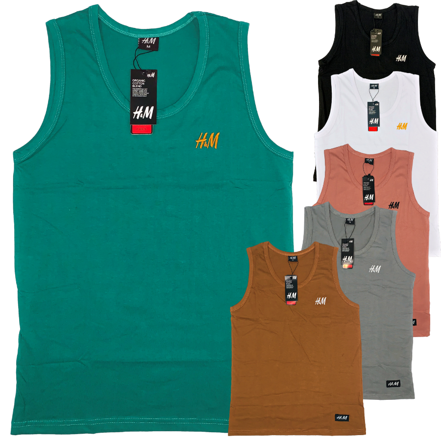 Branded Overruns Cotton Sando for Men with Embroidered Logo HMM1 ...