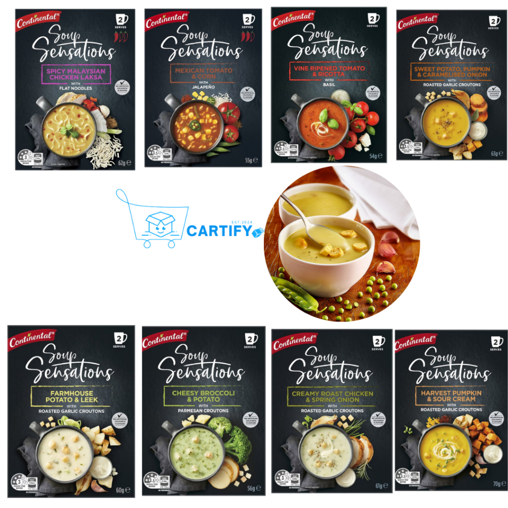 Continental Sensation Soup | Instant Soup | Serves 2 | Made in ...
