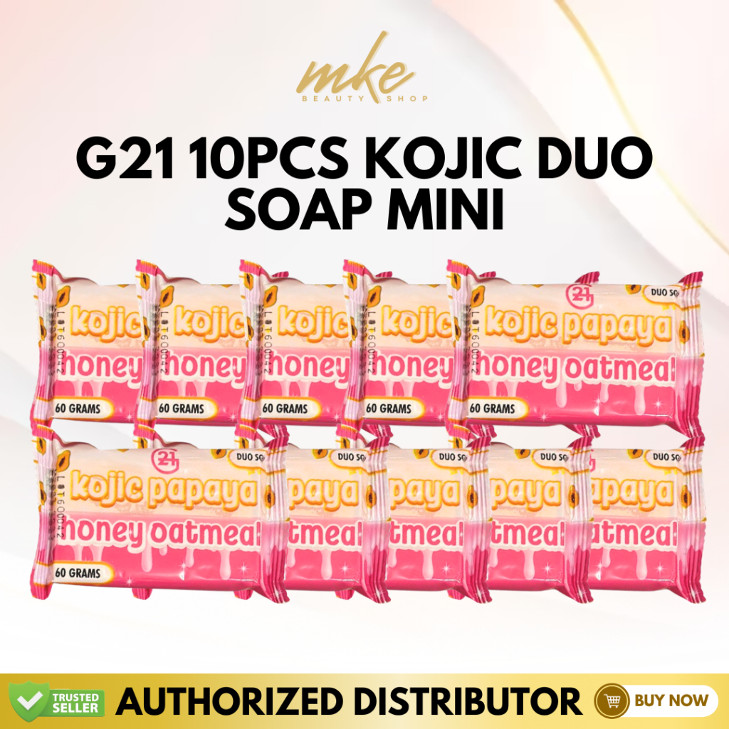 G21 10PCS KOJIC PAPAYA WITH HONEY OATMEAL SOAP MINI | Shopee Philippines