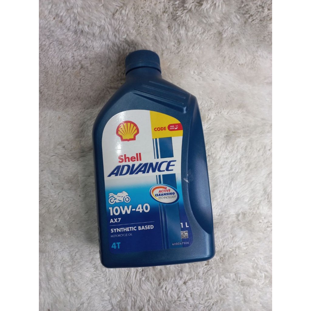 AX7 SHELL ADVANCE 10W-40 SYNTHETIC BASED 1L | Shopee Philippines