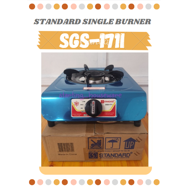 Standard Single Burner Gas Stove SGS-171i | Shopee Philippines
