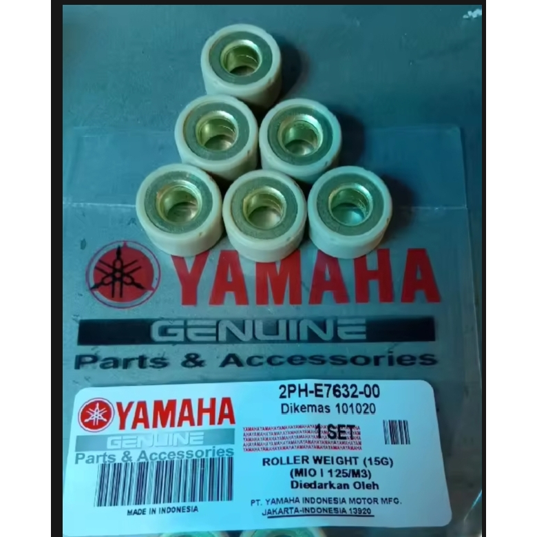 Yamaha Genuine Fly Ball Roller Weight set (1set for NMAX/ AEROX/ M3 Mio ...